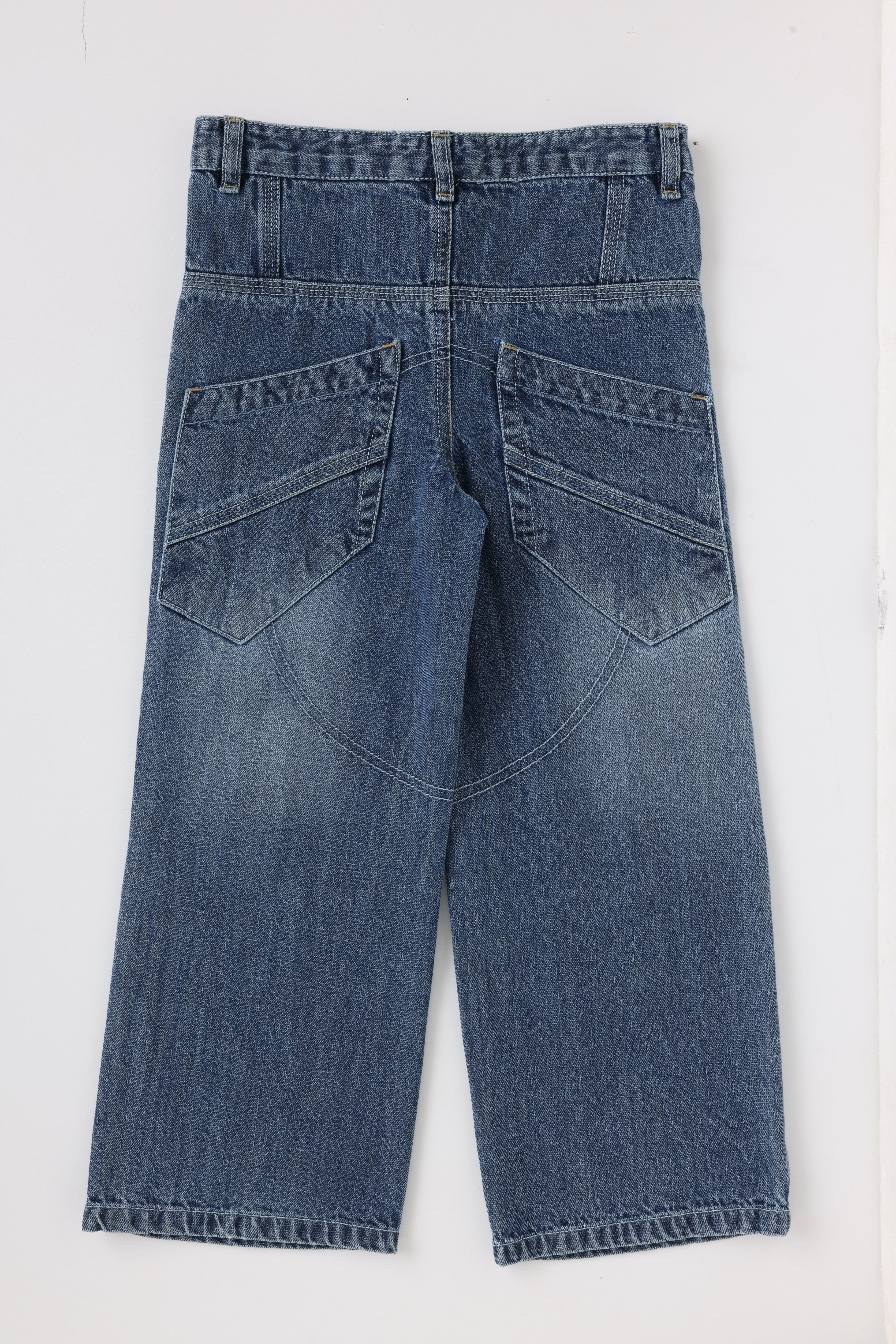 Buy Boys Utility Pocket Denim Jeans with Knee Panels | – Lilliput World